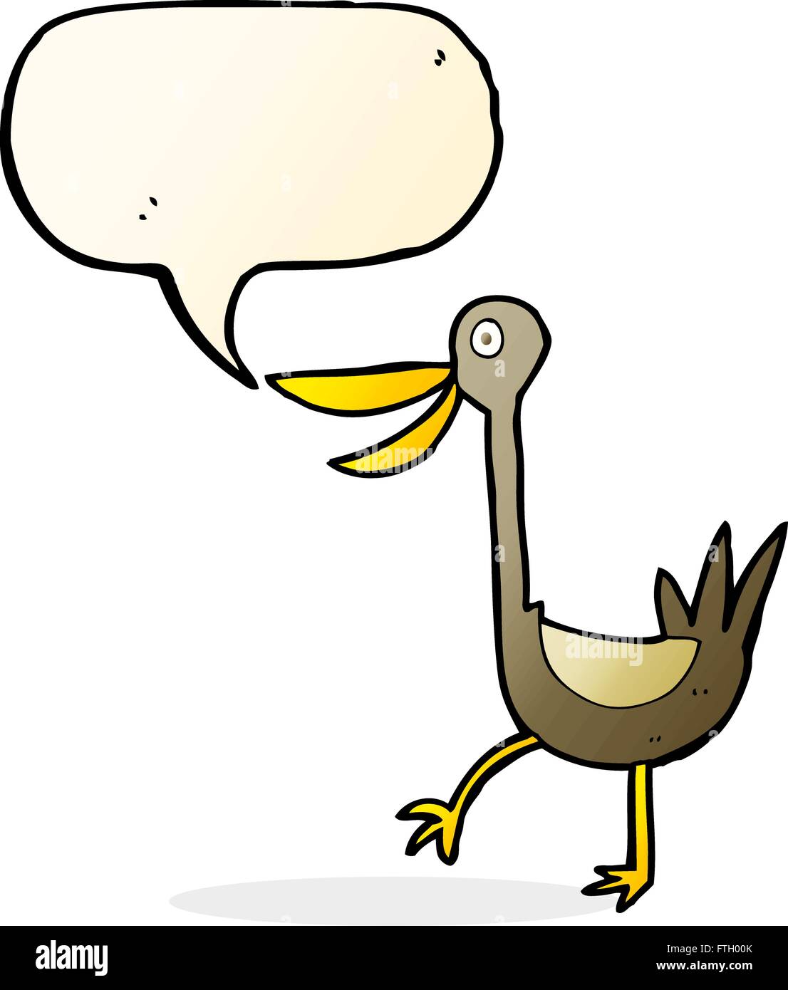 Funny cartoon duck speech bubble Stock Vector Images - Alamy