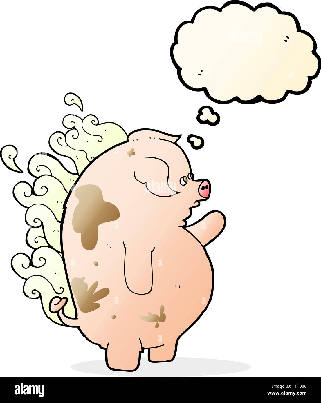 Cartoon fat smelly pig hi-res stock photography and images - Alamy