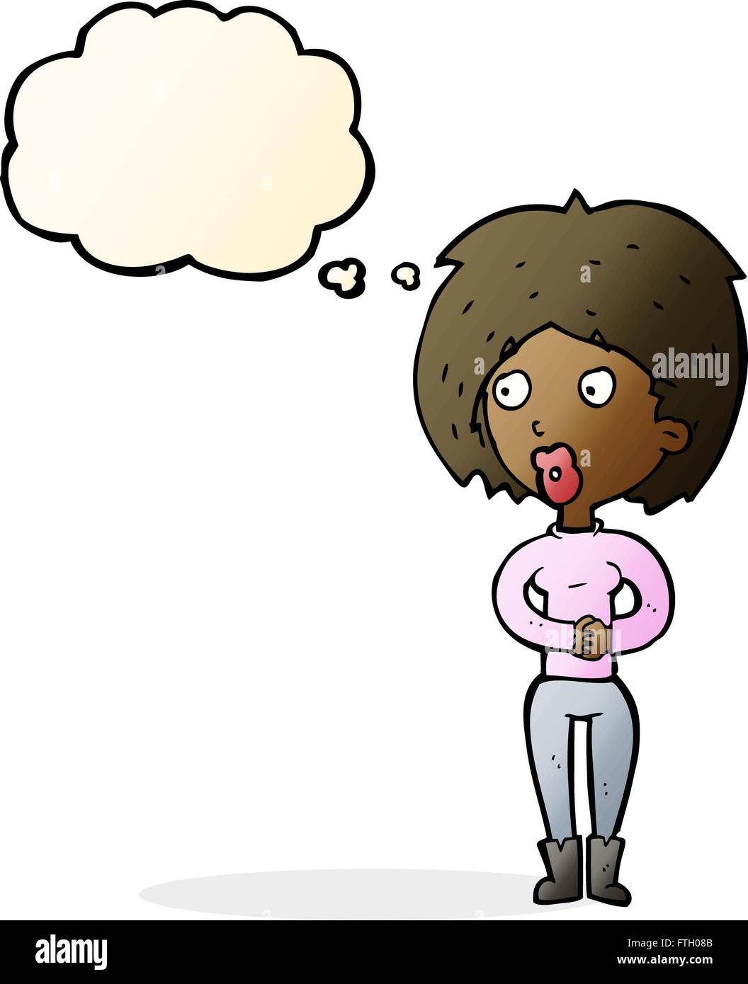 Isolated amazed woman cartoon Stock Vector Images - Alamy