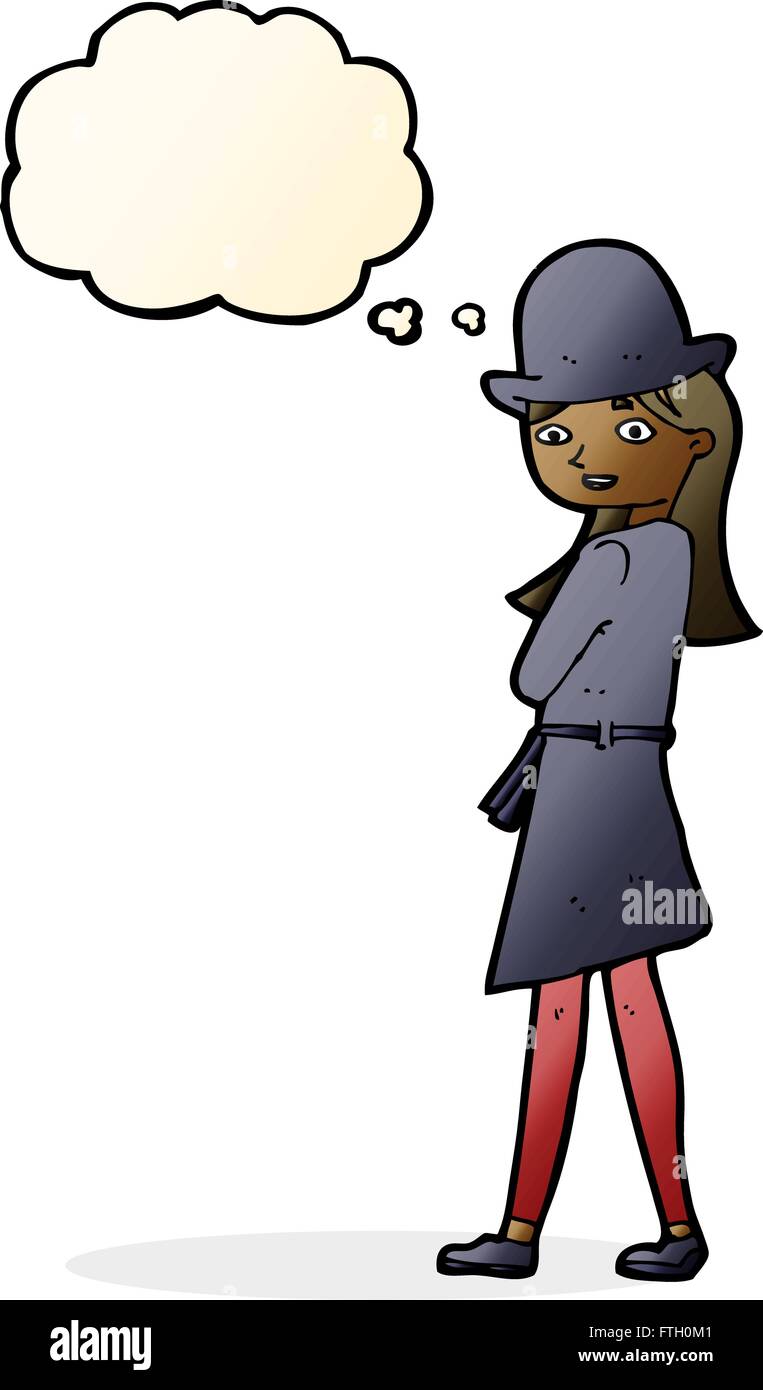 Cartoon female spy hi-res stock photography and images - Alamy