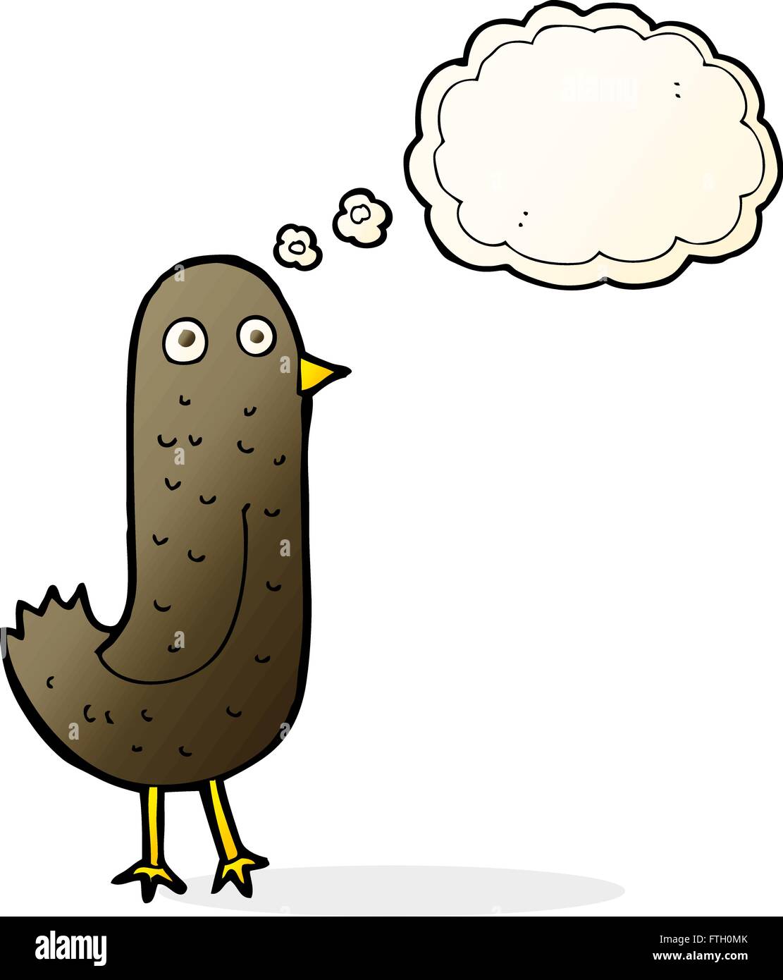 Funny cartoon bird thought hi-res stock photography and images - Alamy