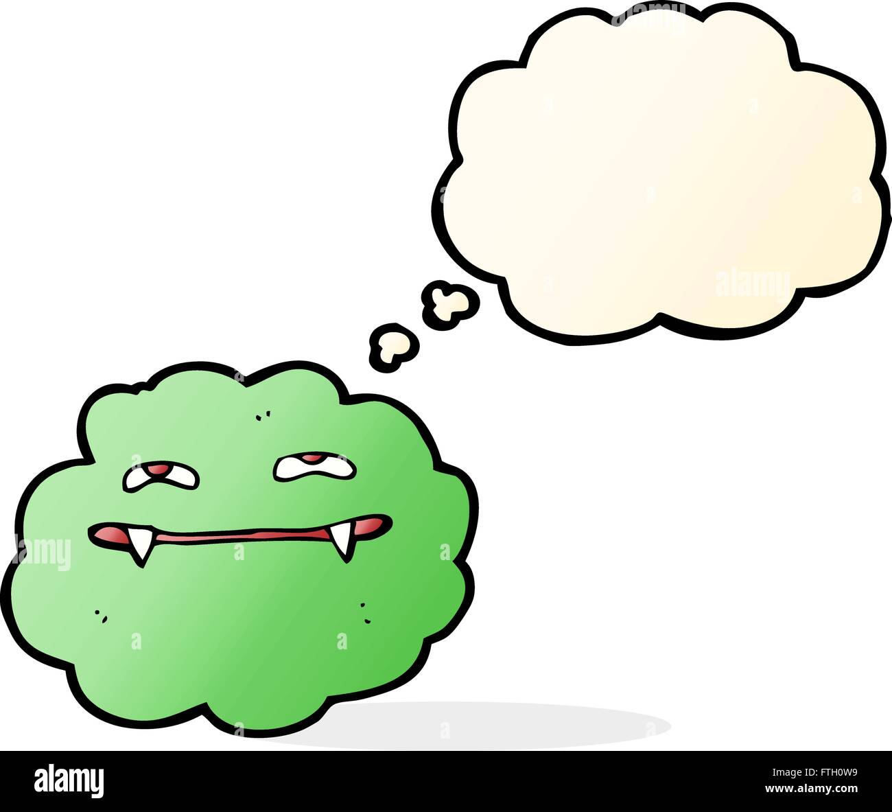 cartoon vampire cloud with thought bubble Stock Vector Image & Art - Alamy