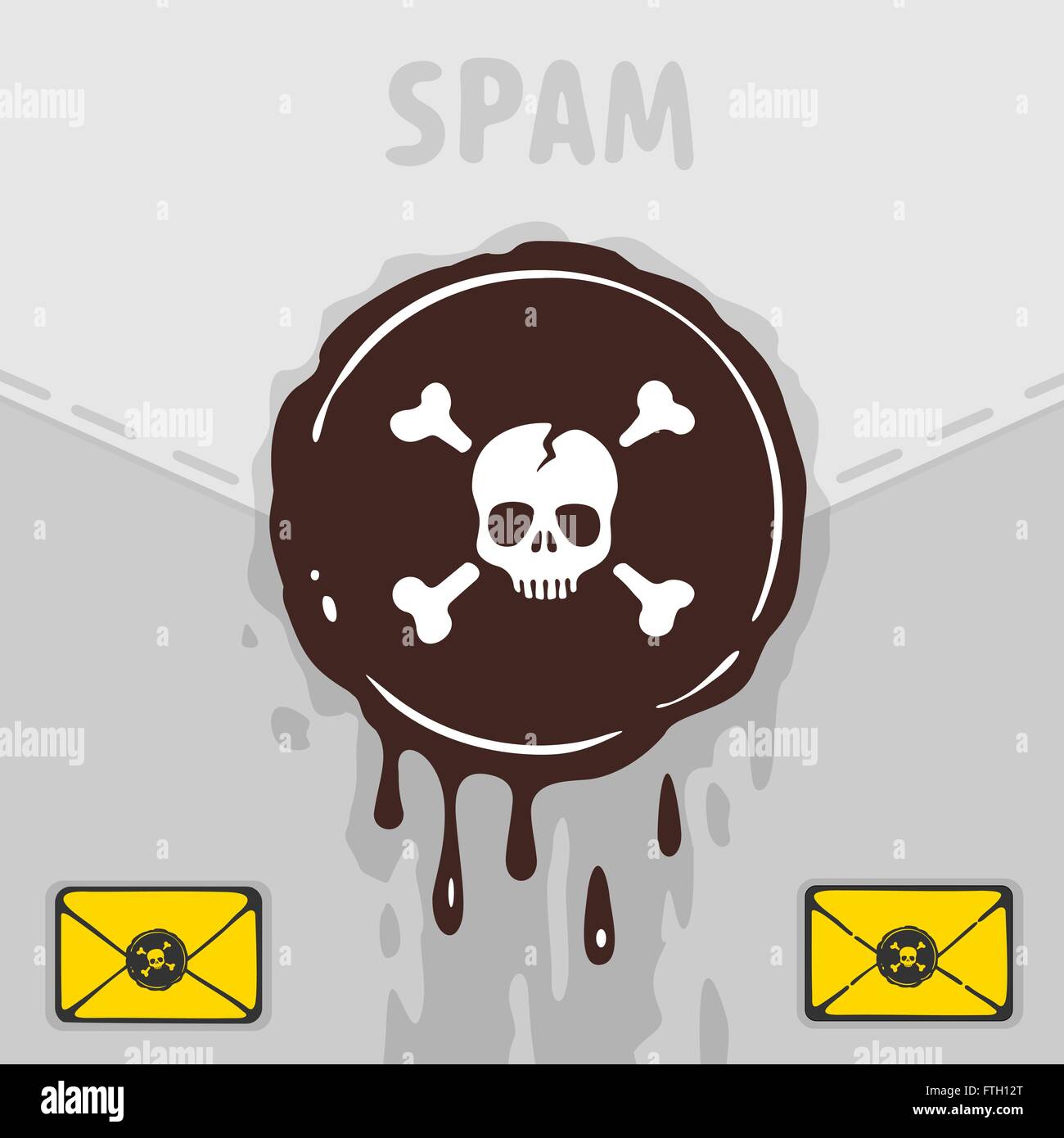 Vector Symbol of spam and virus Stock Vector Image & Art - Alamy