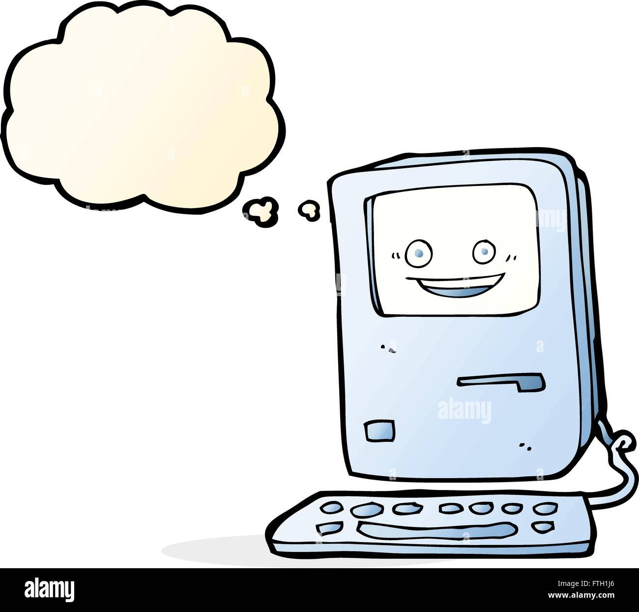 Freehand drawn cartoon old computer hi-res stock photography and images ...