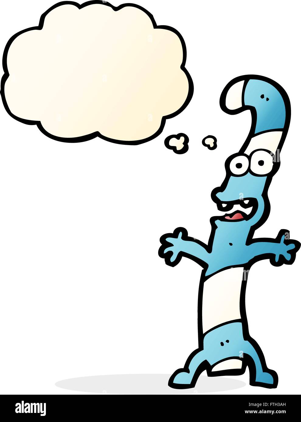 cartoon candy cane with thought bubble Stock Vector Image & Art - Alamy