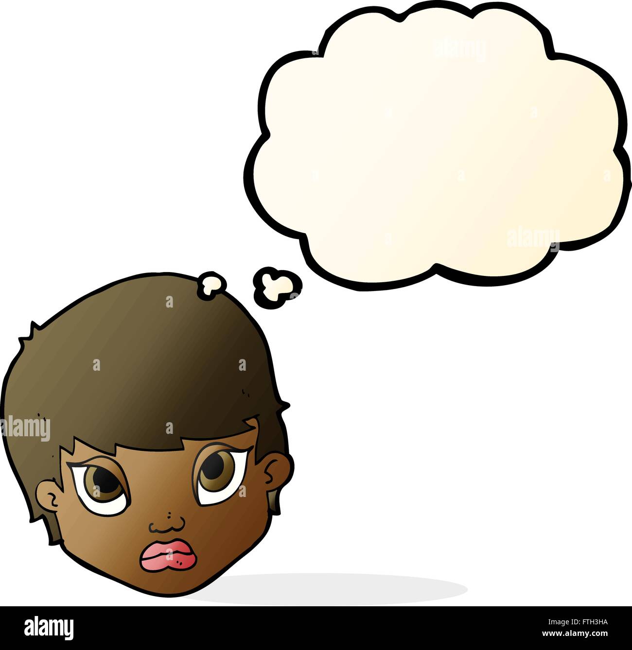 Sulking face Stock Vector Images - Alamy