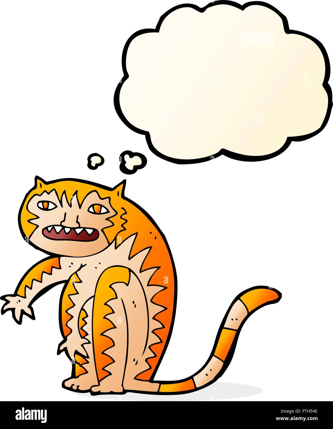 Cartoon tiger thought bubble hi-res stock photography and images - Alamy