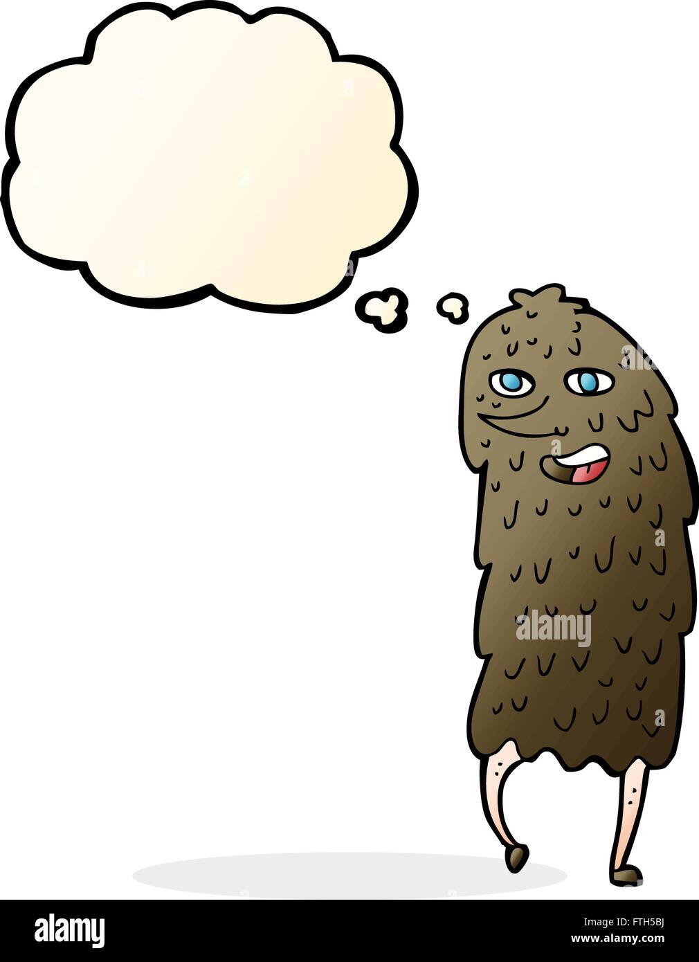 cartoon monster with thought bubble Stock Vector Image & Art - Alamy