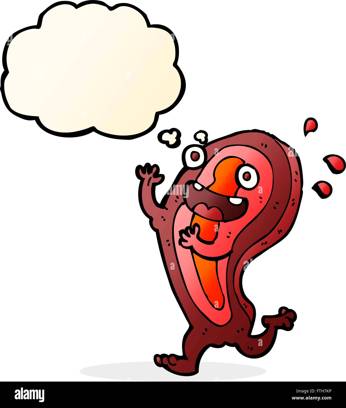 Cartoon character meat steak running hi-res stock photography and ...