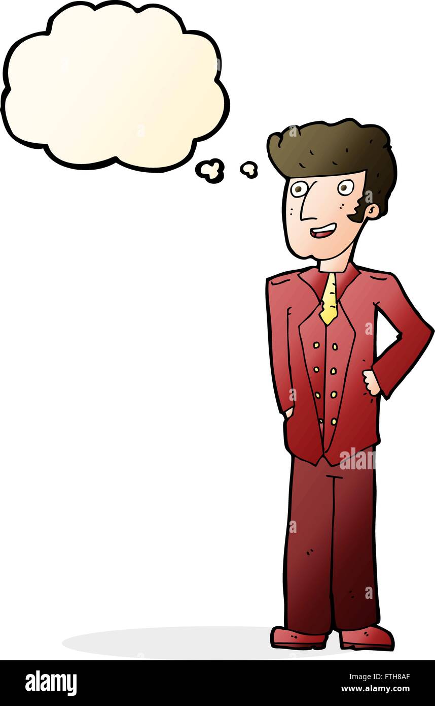 cartoon upperclass man with thought bubble Stock Vector Image & Art - Alamy