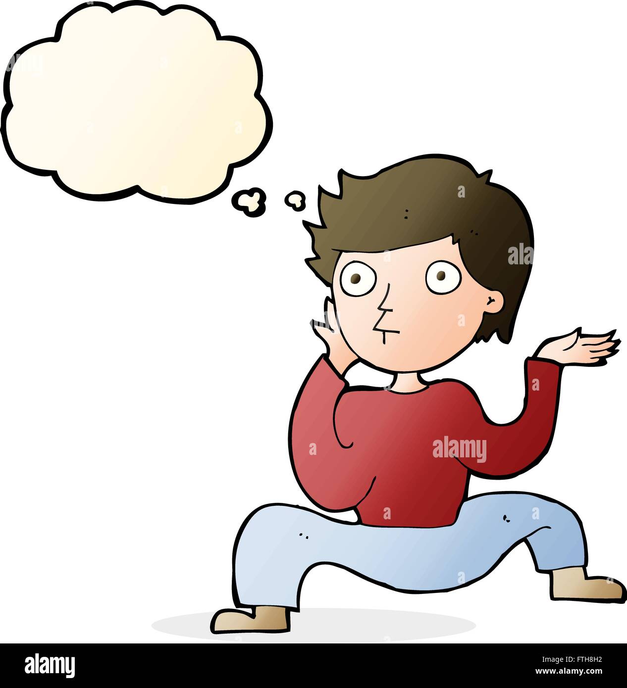 Cartoon boy doing crazy dance hi-res stock photography and images - Alamy