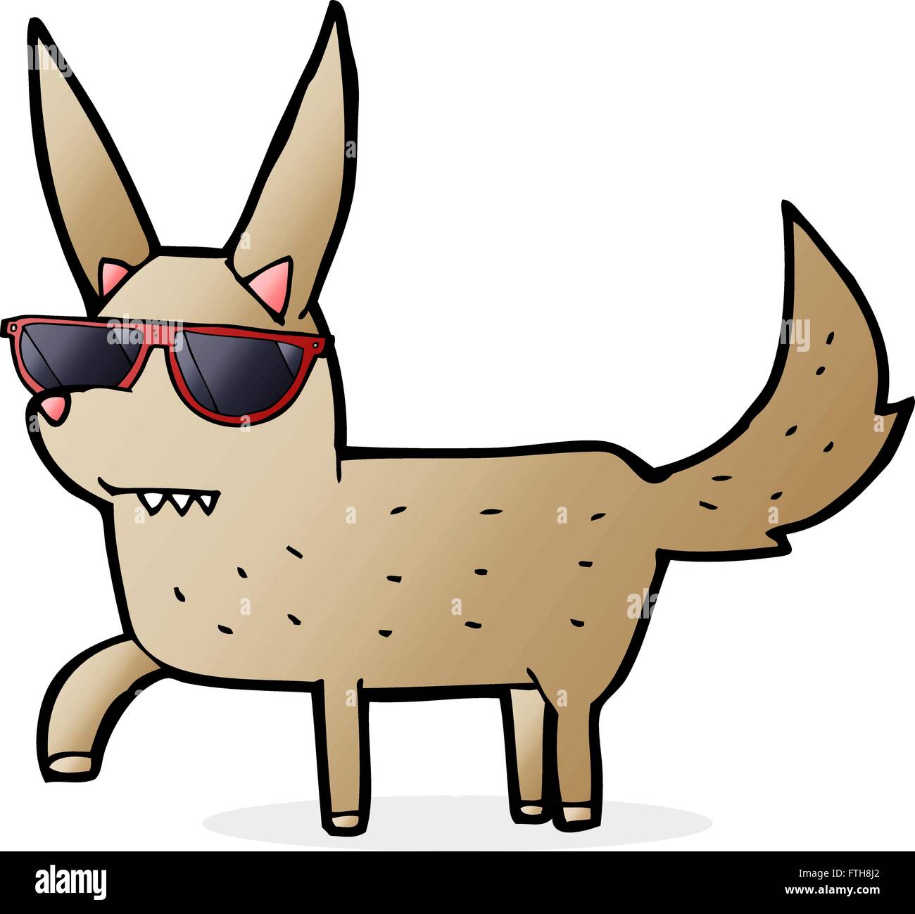cartoon cool dog Stock Vector Image & Art - Alamy