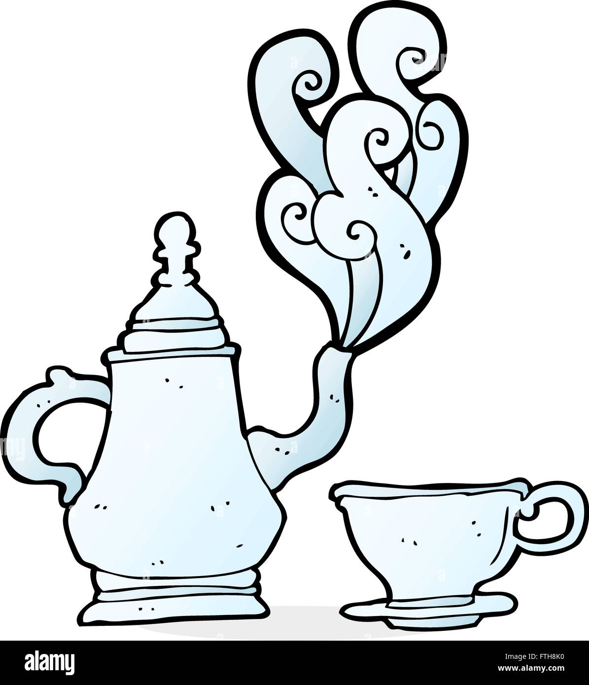 cartoon tea set Stock Vector Image & Art - Alamy