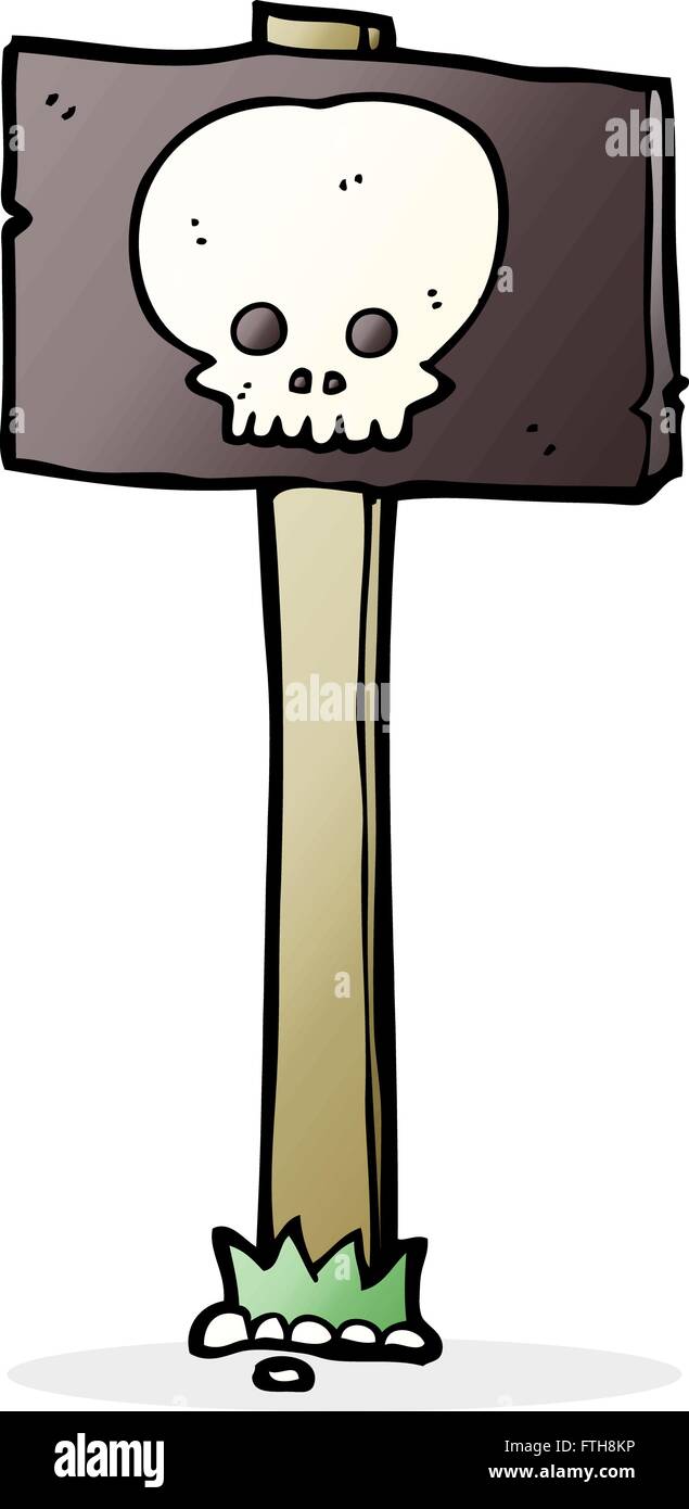 spooky sign post cartoon Stock Vector Image & Art - Alamy