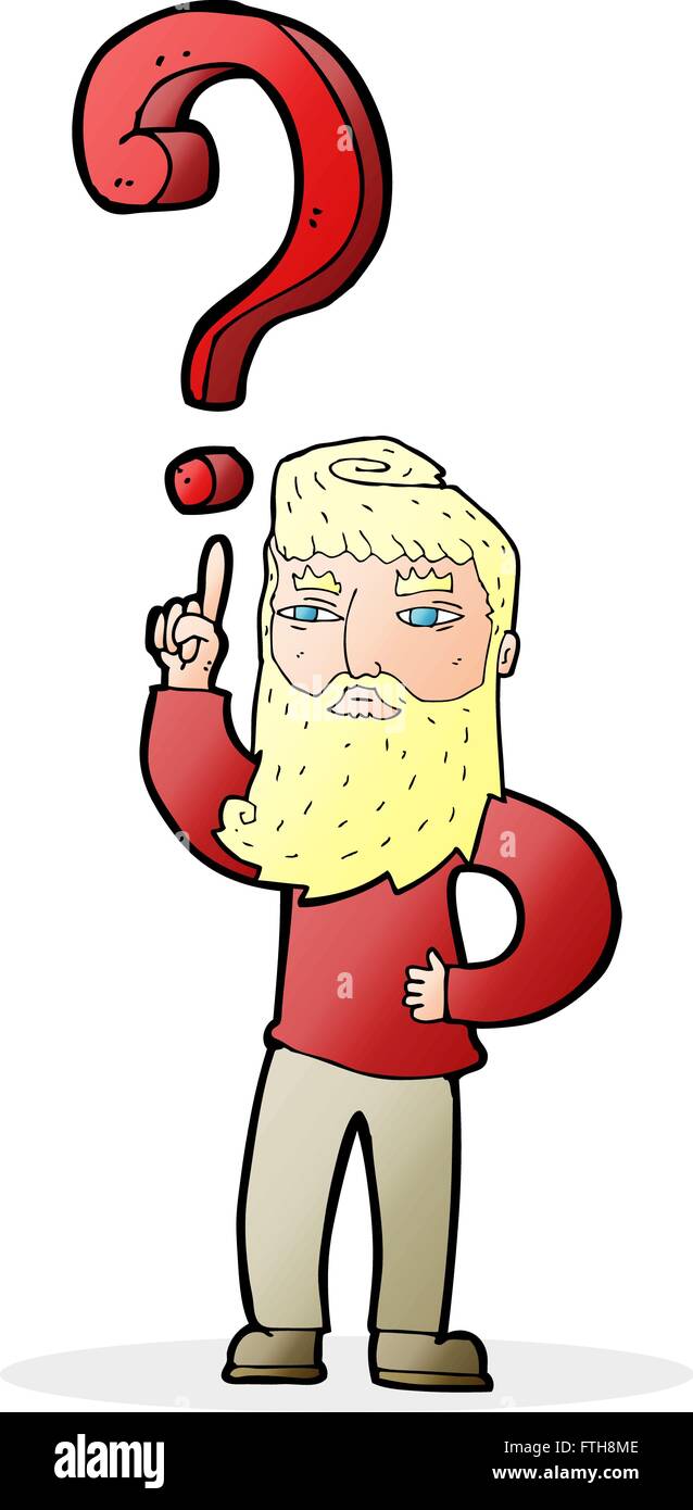cartoon man with question Stock Vector Image & Art - Alamy