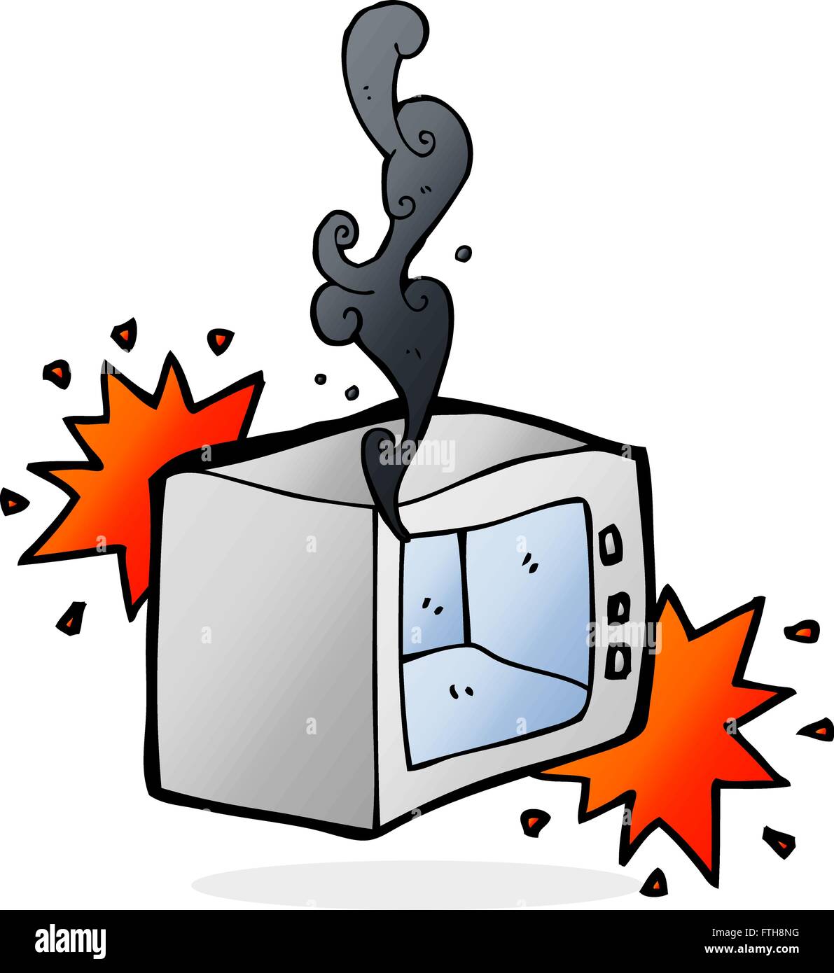 Freehand drawn cartoon microwave hi-res stock photography and images ...