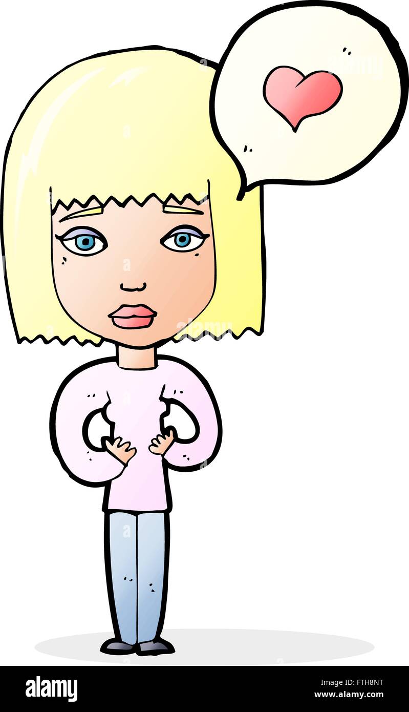 cartoon woman in love Stock Vector Image & Art - Alamy