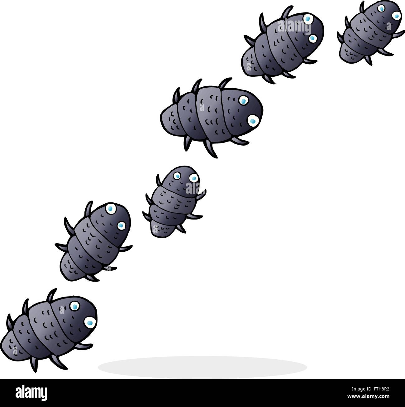 cartoon line of bugs Stock Vector Image & Art - Alamy