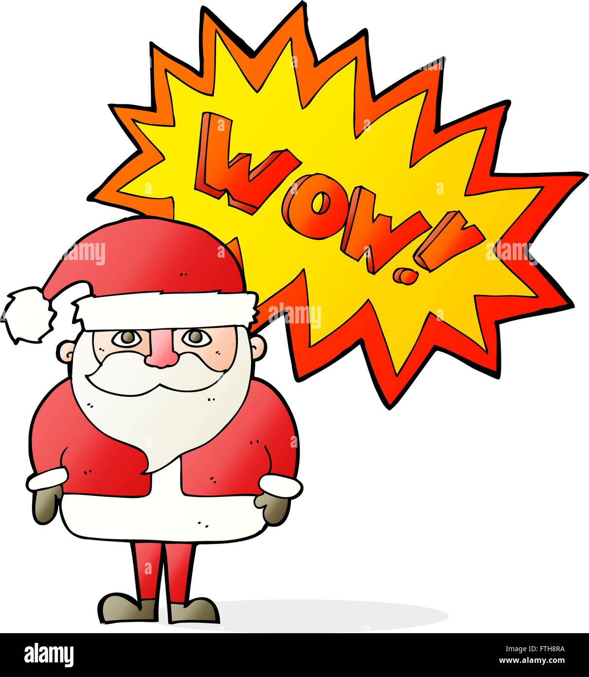 Cartoon amazed santa claus hi-res stock photography and images - Alamy