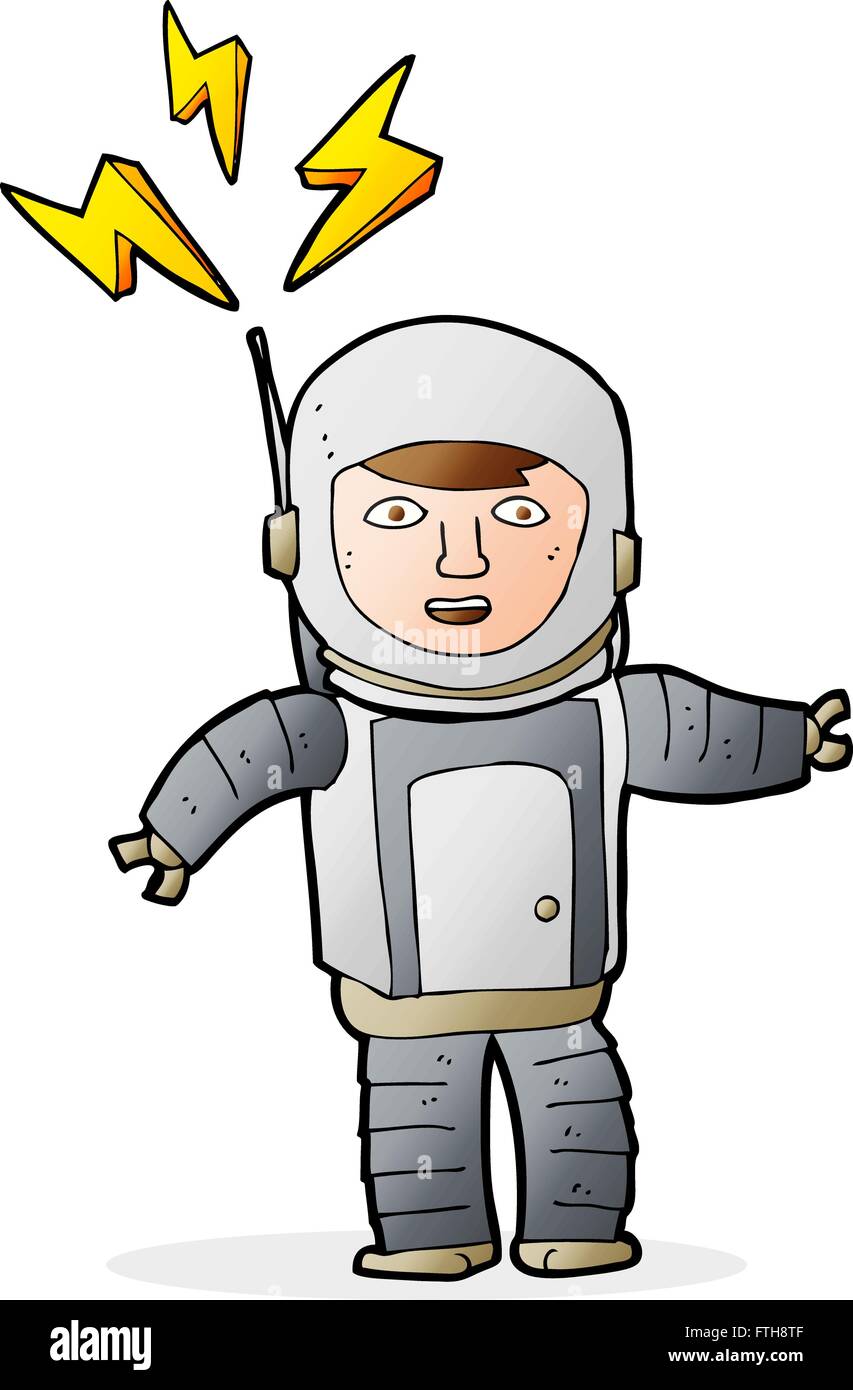 cartoon space man Stock Vector Image & Art - Alamy