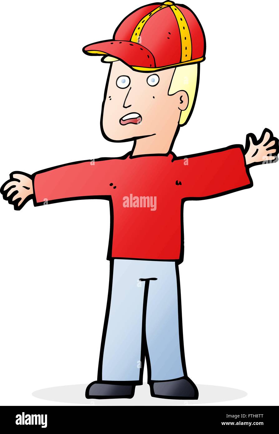 cartoon man wearing cap Stock Vector Image & Art - Alamy