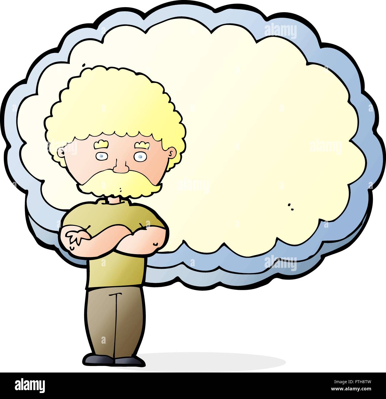 cartoon man with text space cloud Stock Vector Image & Art - Alamy