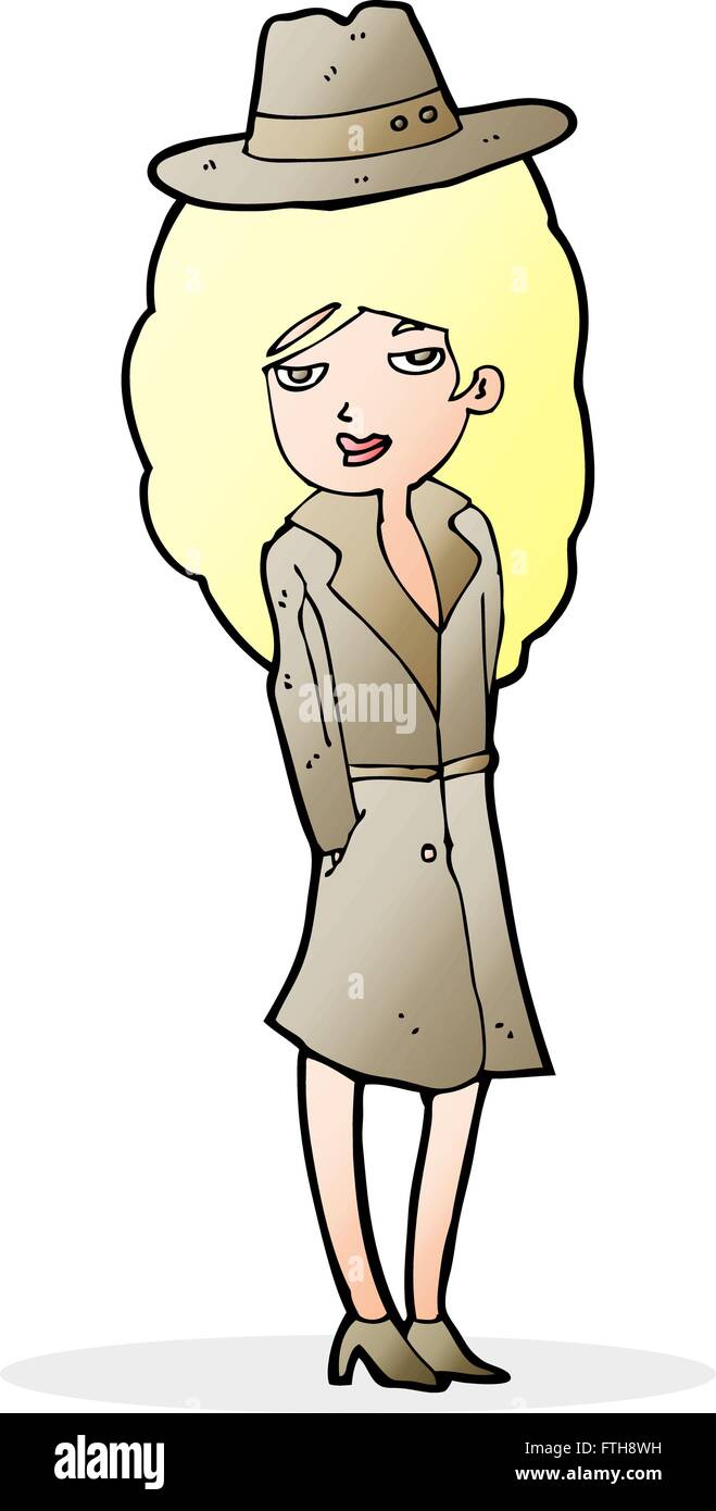 cartoon female spy Stock Vector Image & Art - Alamy