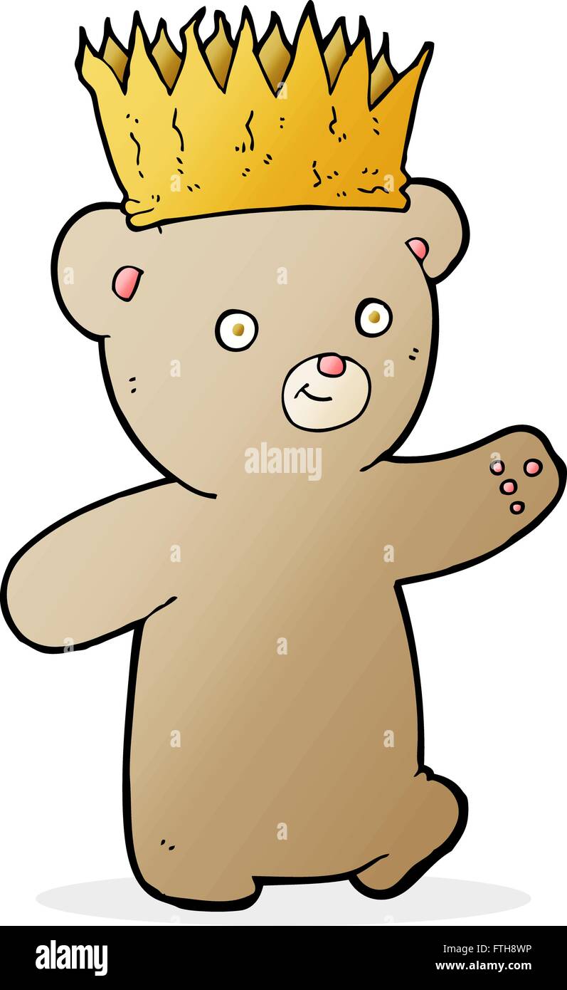 Bear wearing crown Stock Vector Images - Alamy