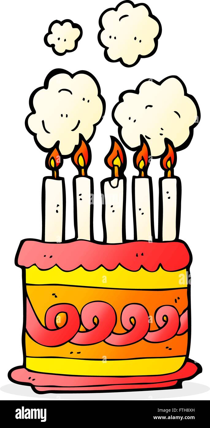 cartoon birthday cake Stock Vector Image & Art - Alamy