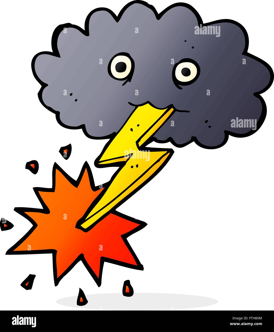 cartoon storm cloud Stock Vector Image & Art - Alamy