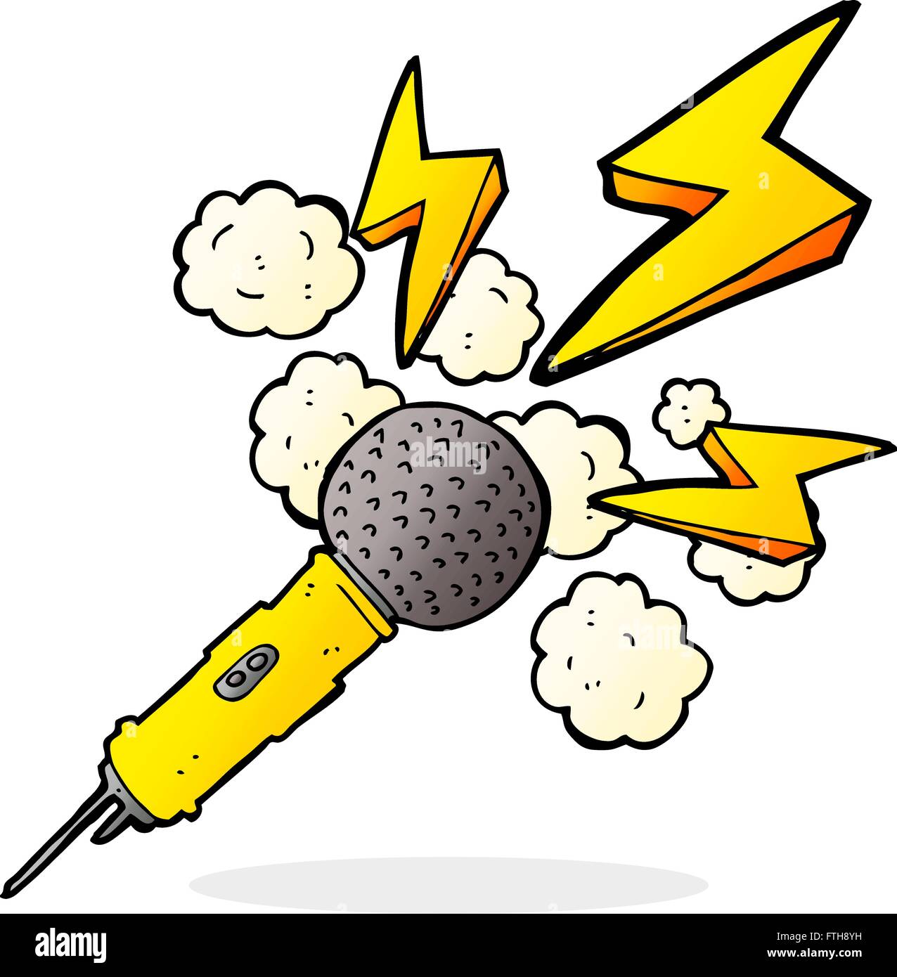 Freehand drawn cartoon microphone hi-res stock photography and images ...