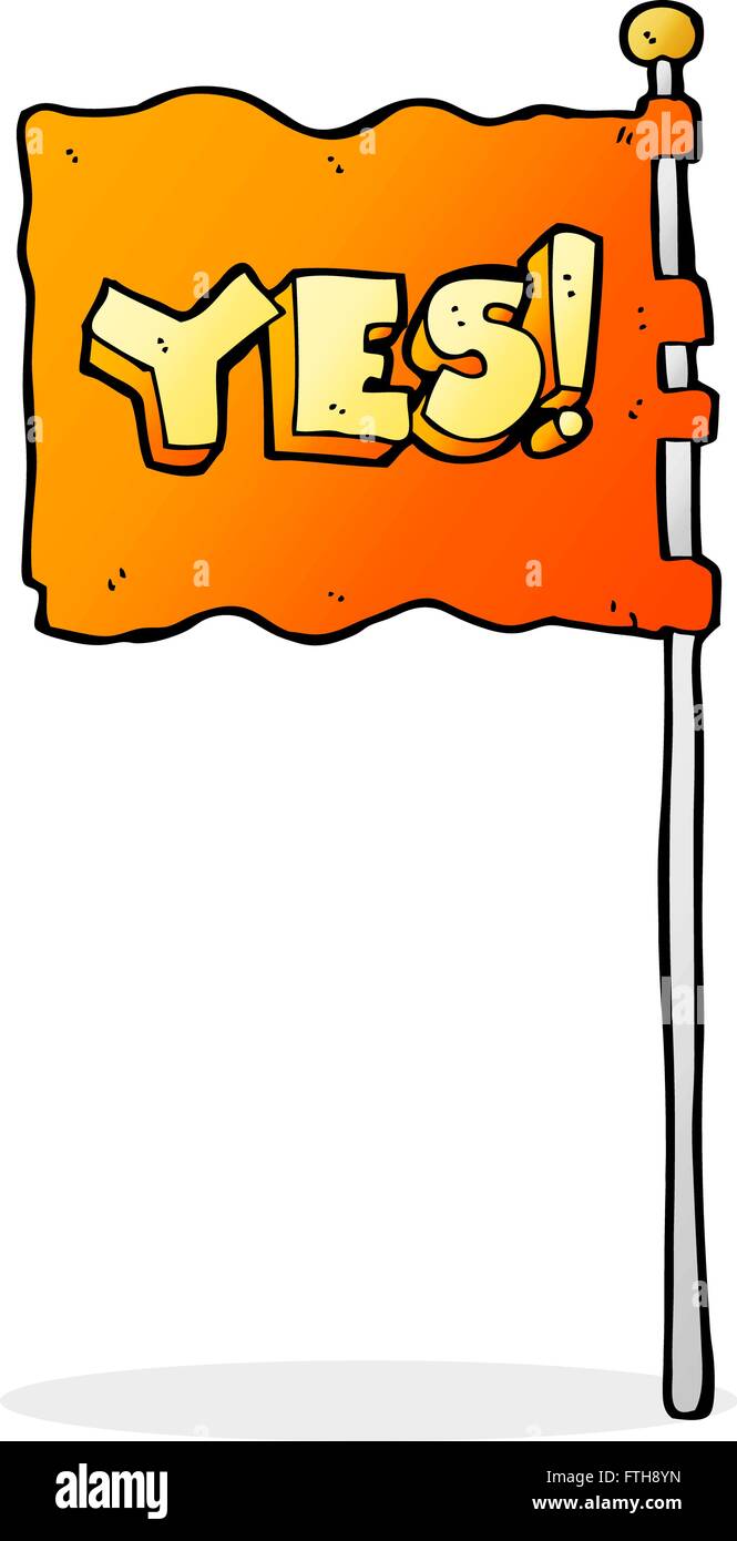 Freehand drawn cartoon yes design hi-res stock photography and images ...