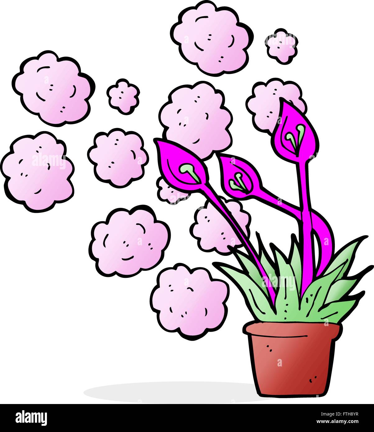 cartoon exotic flowers Stock Vector Image & Art - Alamy