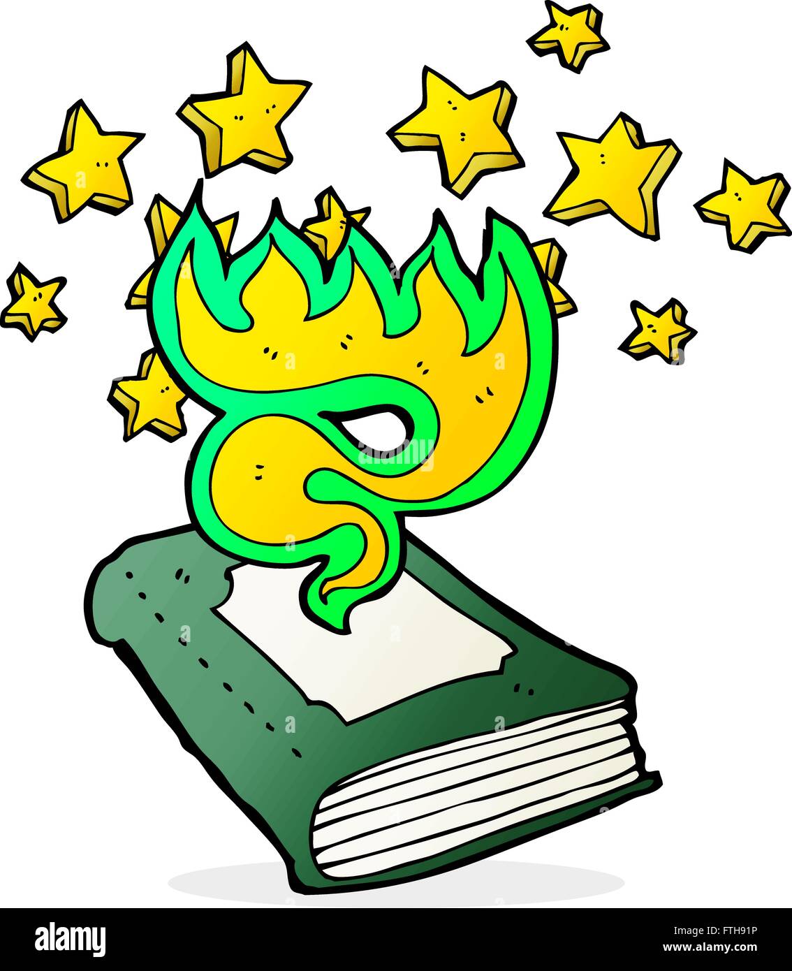 cartoon magical spell book Stock Vector Image & Art - Alamy