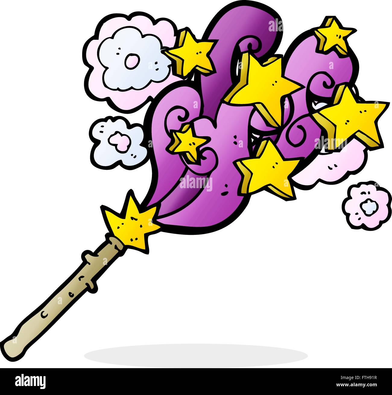 cartoon magic wand Stock Vector Image & Art - Alamy