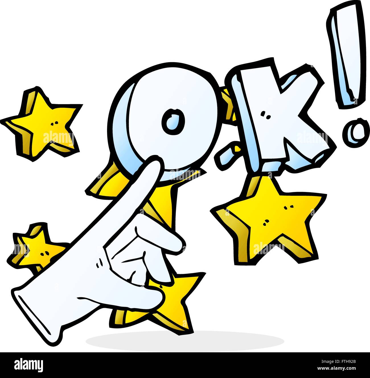 cartoon symbol for Okay Stock Vector Image & Art - Alamy