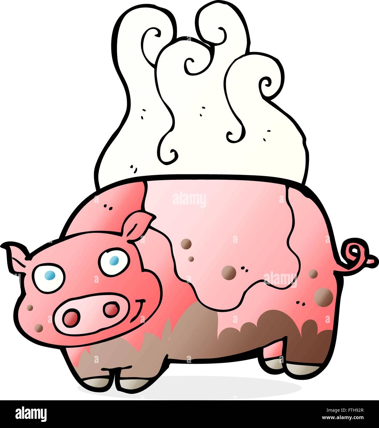 cartoon muddy pig Stock Vector Image & Art - Alamy