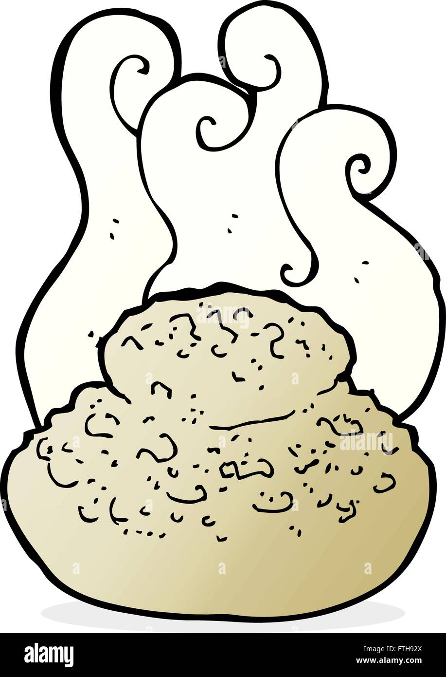 steaming hot bread cartoon Stock Vector Image & Art - Alamy