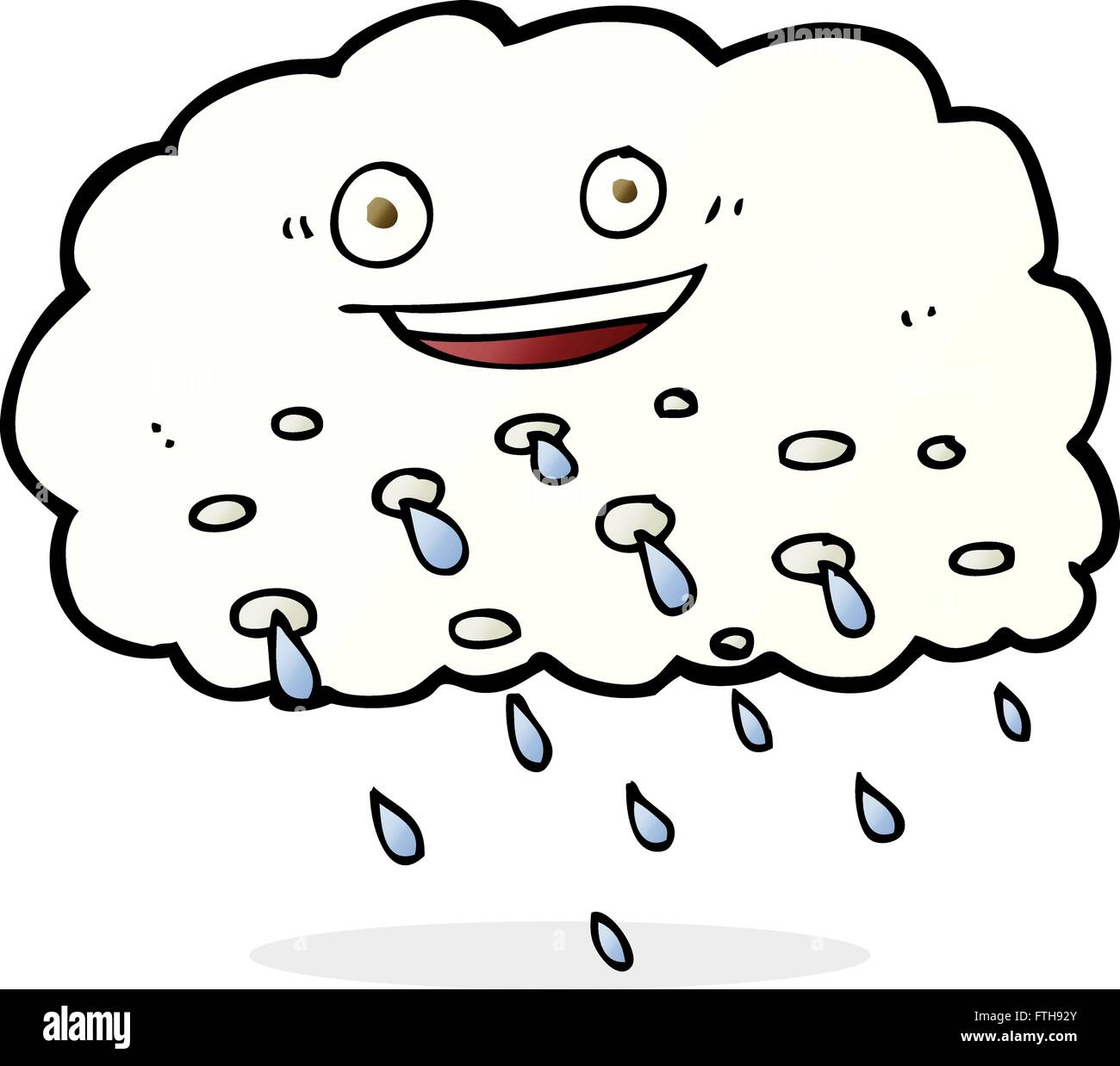 cartoon happy raincloud Stock Vector Image & Art - Alamy
