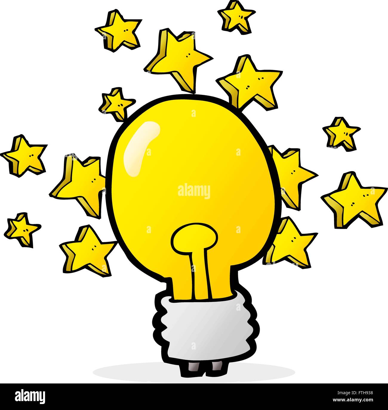 Cartoon Shining Light Bulb Stock Photos & Cartoon Shining Light Bulb ...