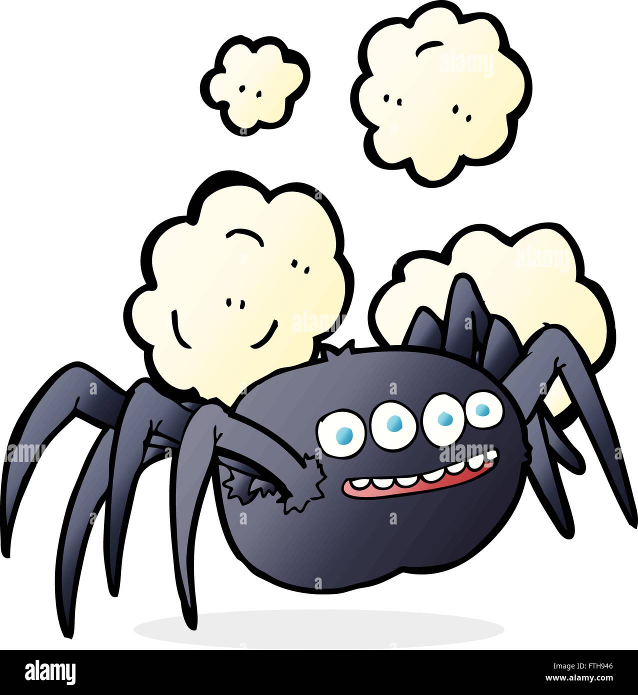 cartoon spooky halloween spider Stock Vector Image & Art - Alamy