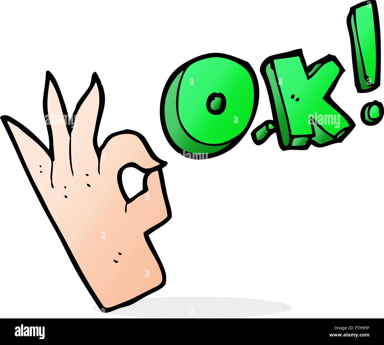 cartoon symbol for Okay Stock Vector Image & Art - Alamy