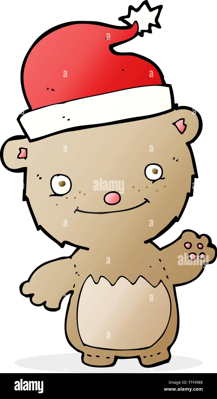 cartoon christmas teddy bear Stock Vector Image & Art - Alamy