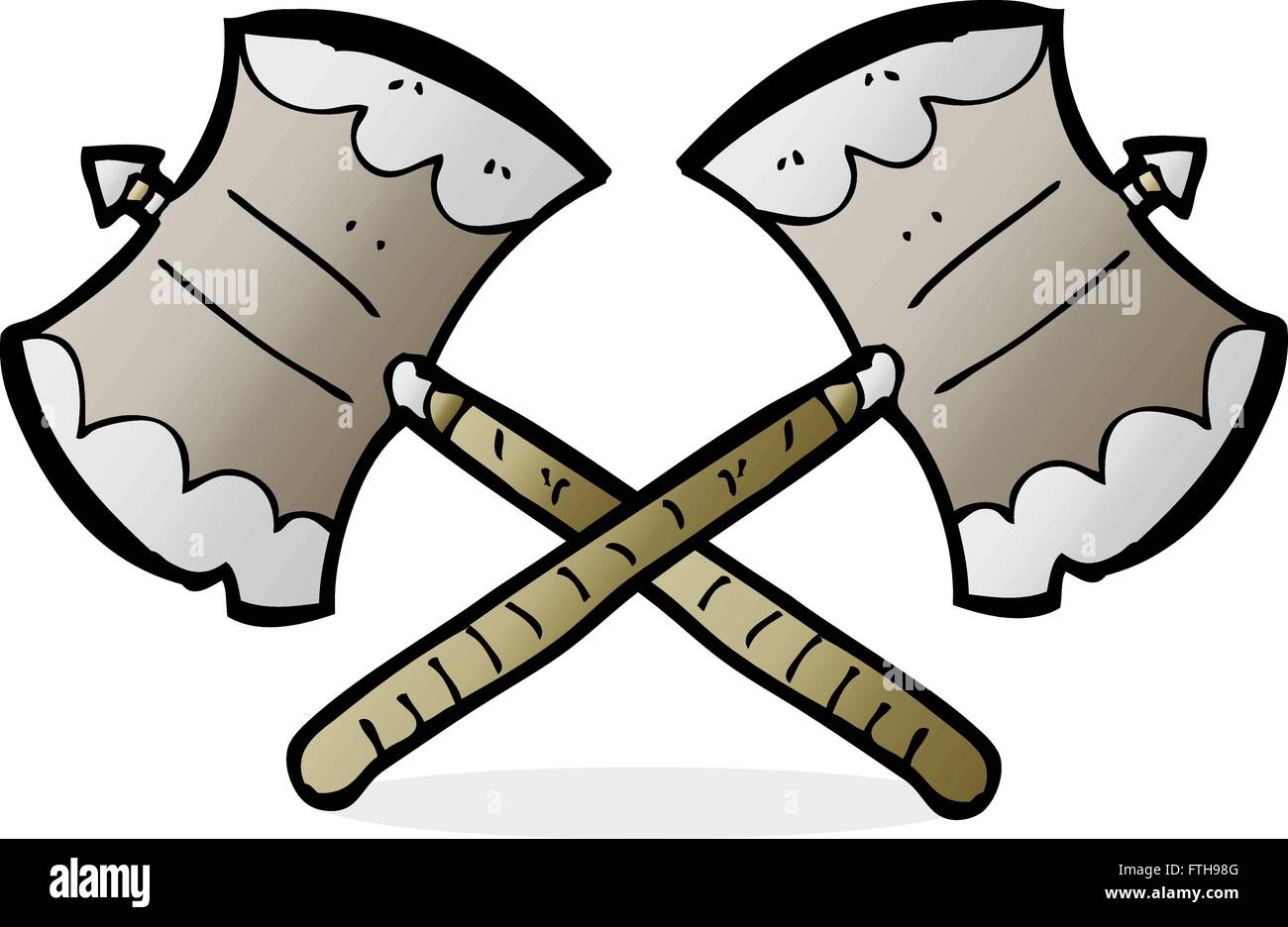 crossed axes cartoon Stock Vector Image & Art - Alamy