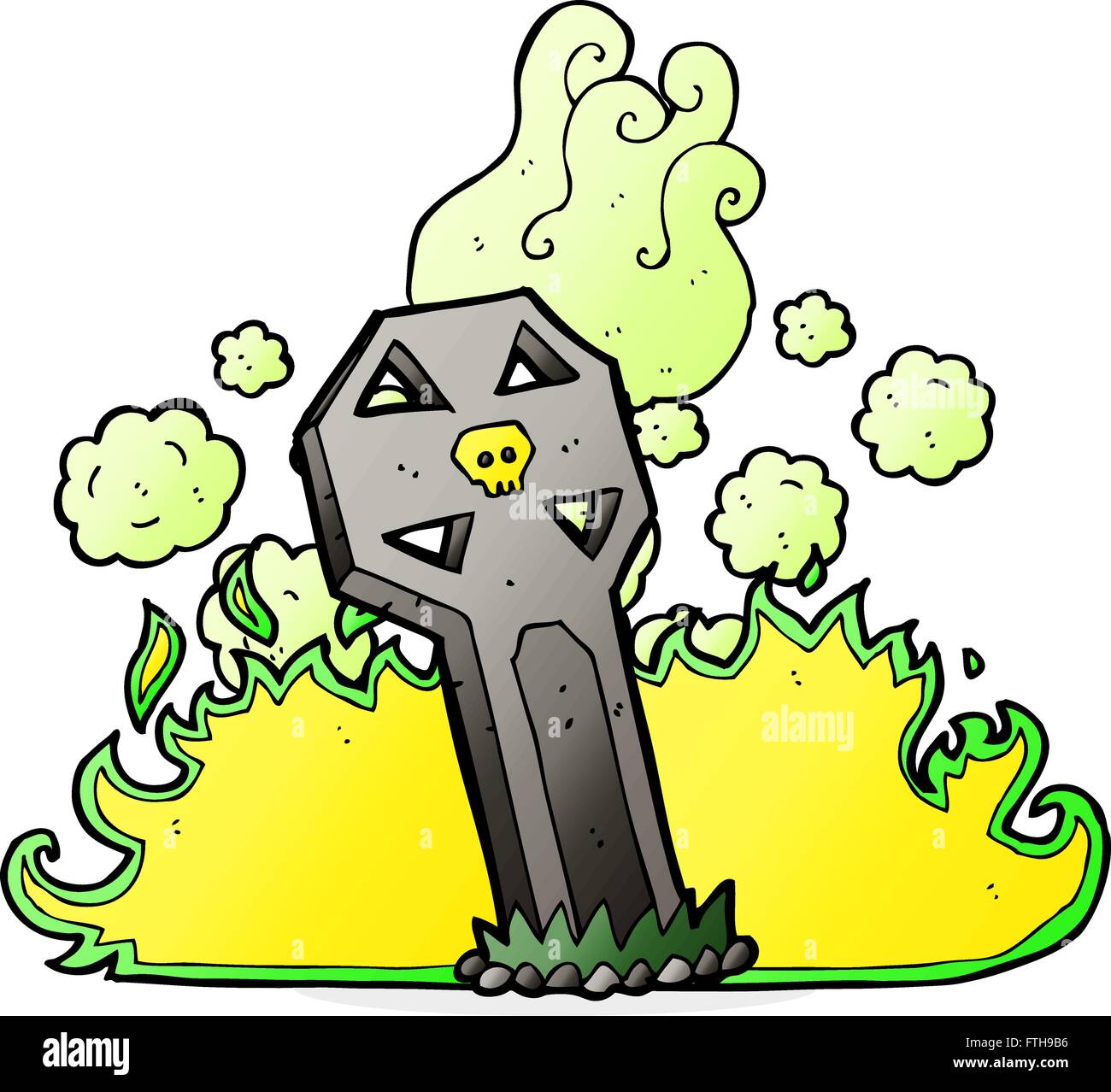 cartoon spooky grave Stock Vector Image & Art - Alamy
