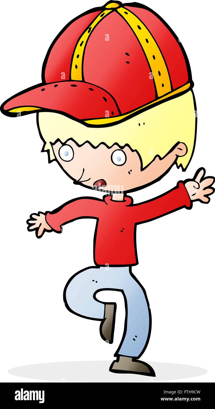 cartoon school boy wearing cap Stock Vector Image & Art - Alamy