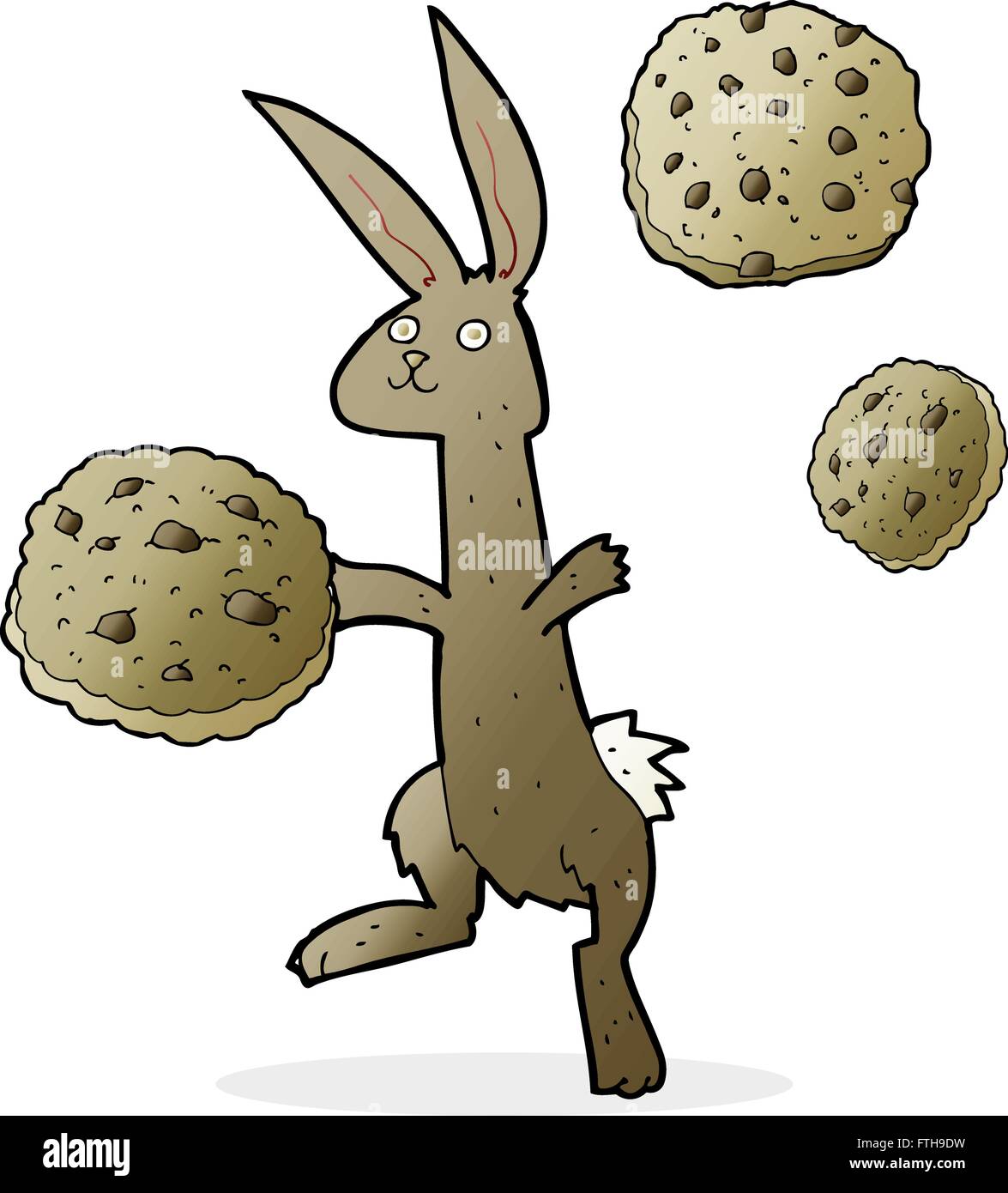 cartoon rabbit with cookies Stock Vector Image & Art - Alamy