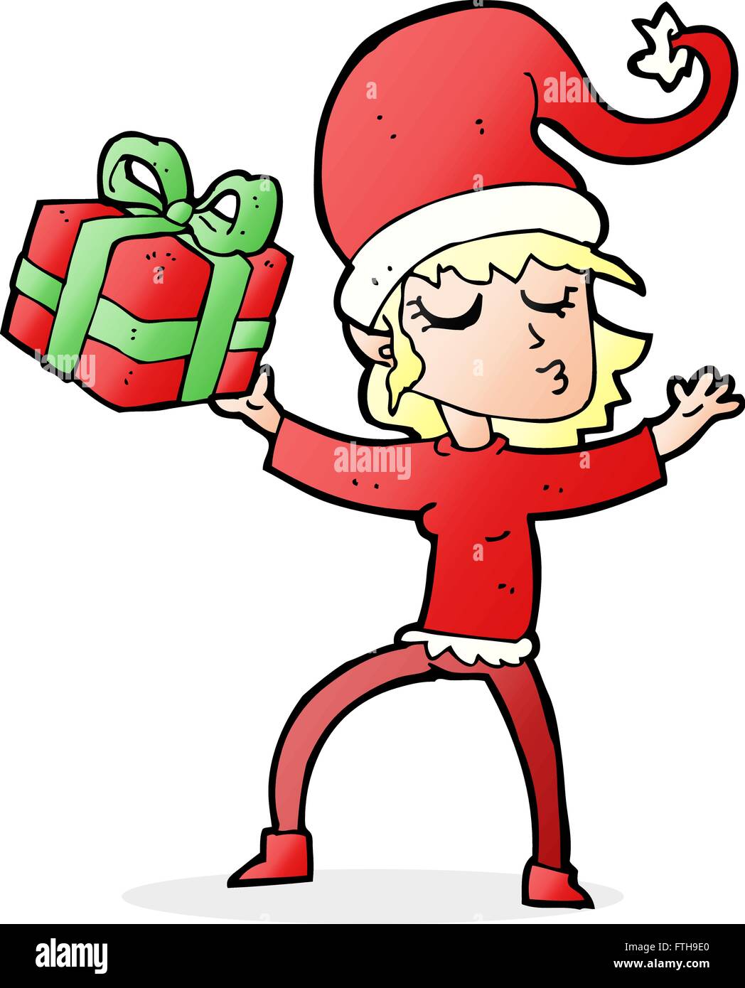 cartoon santa's helper Stock Vector Image & Art - Alamy