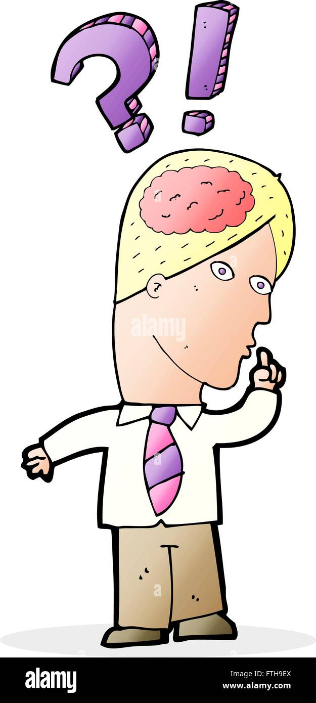 cartoon man asking question Stock Vector Image & Art - Alamy