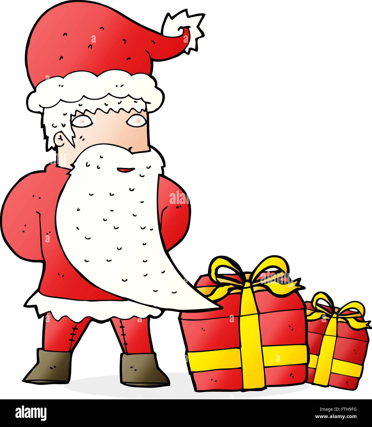 cartoon santa claus Stock Vector Image & Art - Alamy